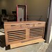 Modern Scandinavian Dog Crate With Internal Sliding Door and Drawers ...