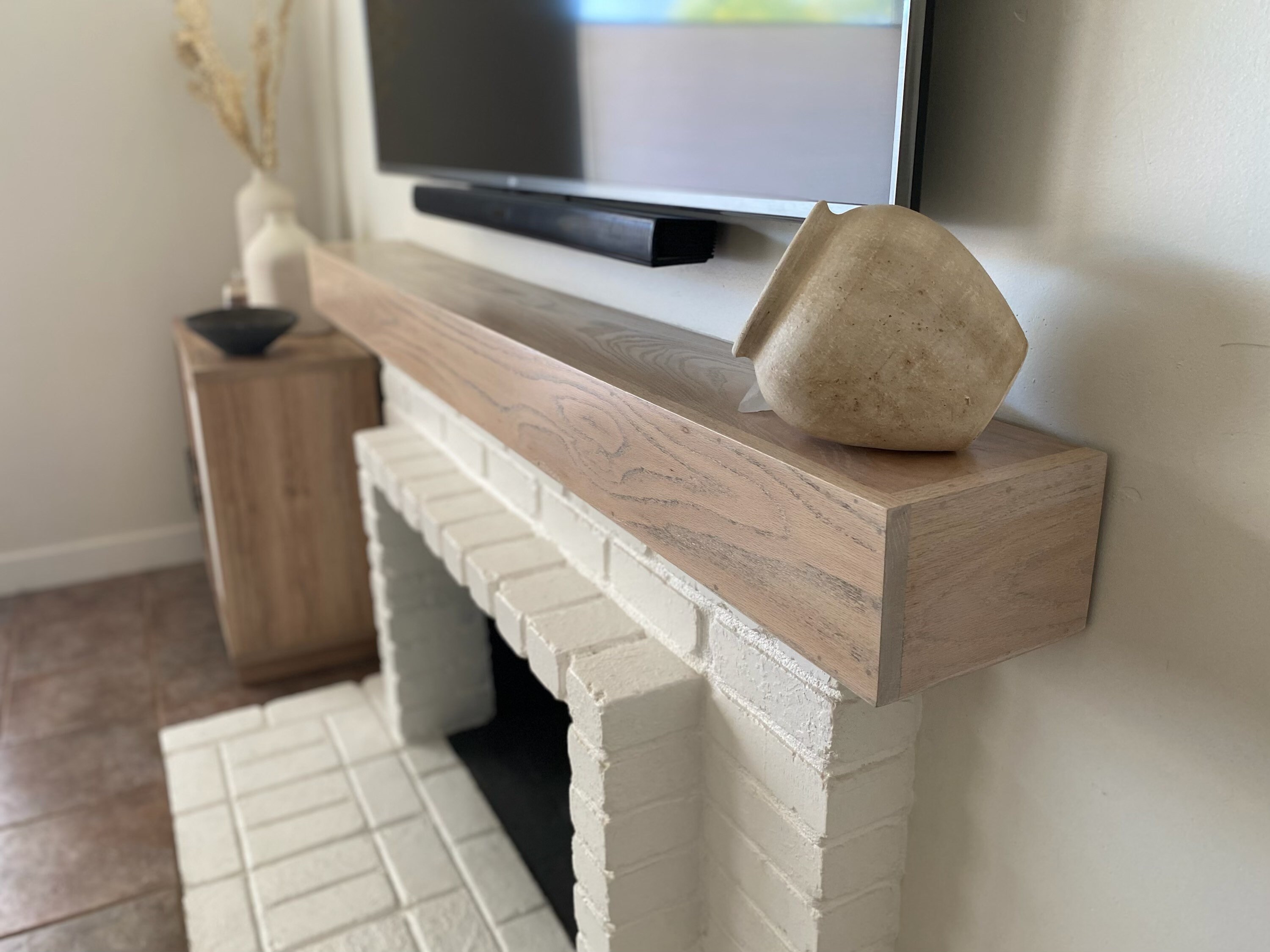 Floating Mantel Hollow / Fireplace / Rustic / Furniture / Contemporary ...