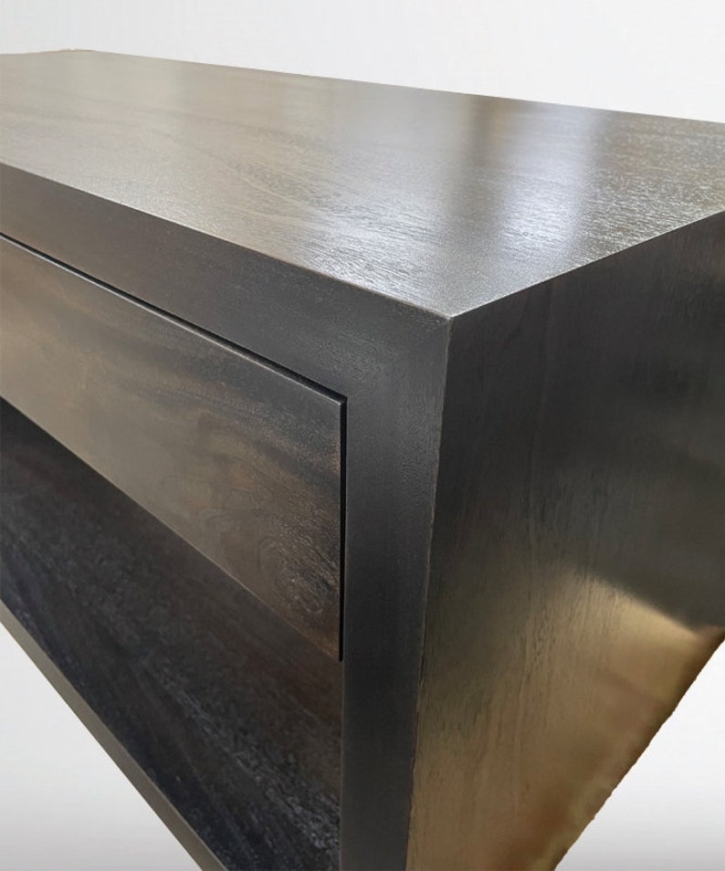 Floating Bathroom Vanity With 2 Drawers Solid Wood / Modern | Etsy