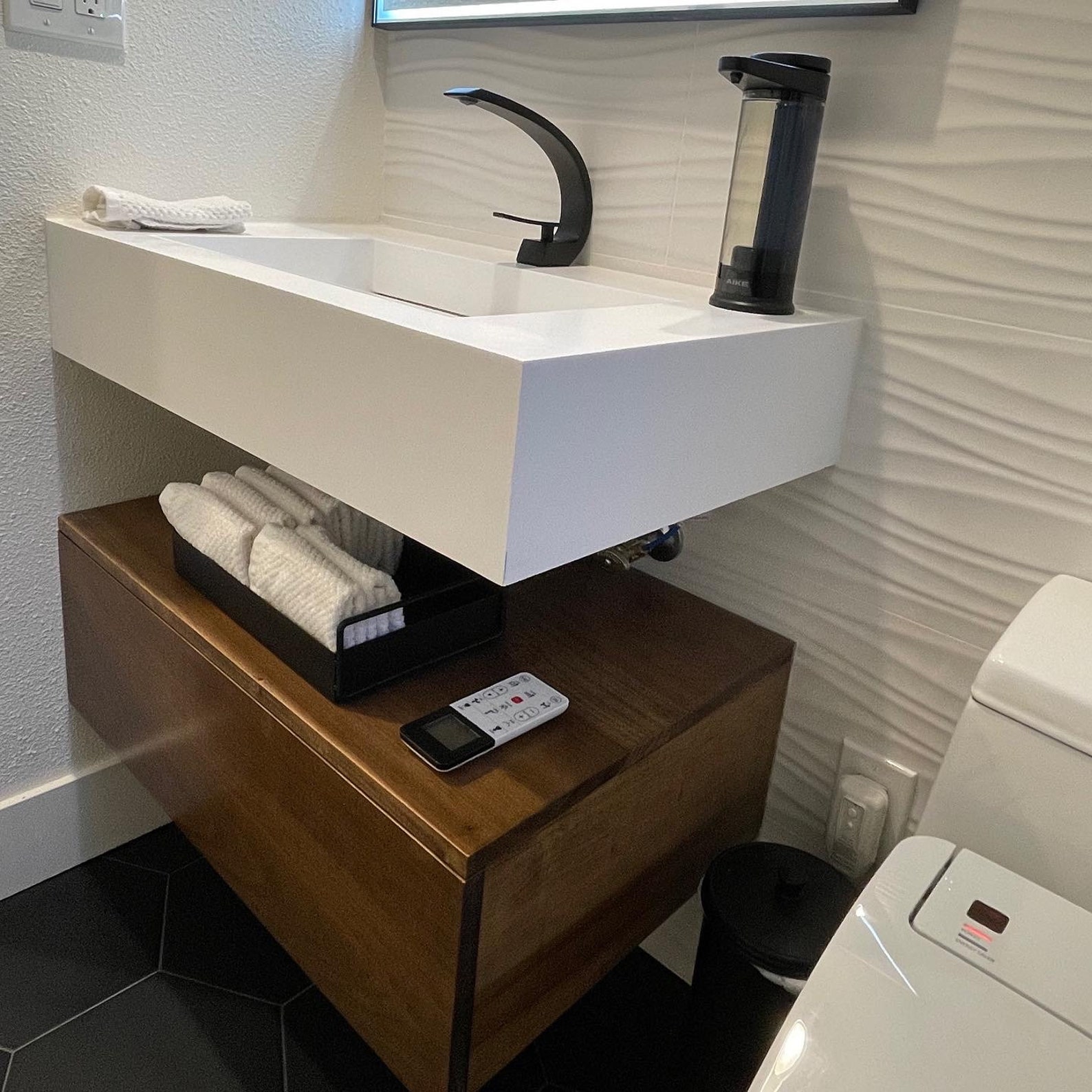 Floating Bathroom Double Drawer Vanity / Modern Restroom / - Etsy