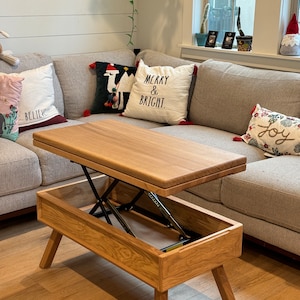 Lift Top Coffee Table, Pop up Table, Board Game Table, Convertible ...