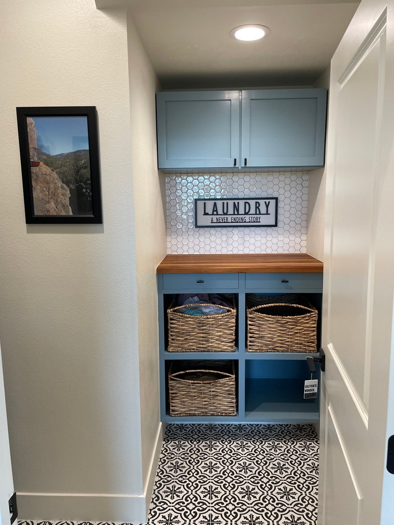 Laundry Room Cabinet / Basket Hamper / Built in / Custom Build / Wet ...