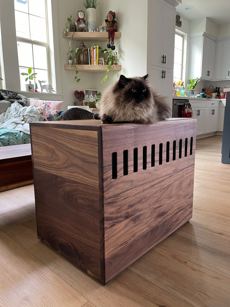 Handmade Wood Litter Box Enclosure for Litter Robot, Flip Lid - Etsy