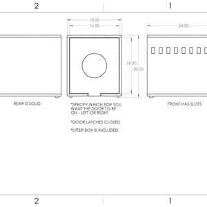 Litter Box Enclosure for Cats No Tracking With Flip up Easy Access Door ...