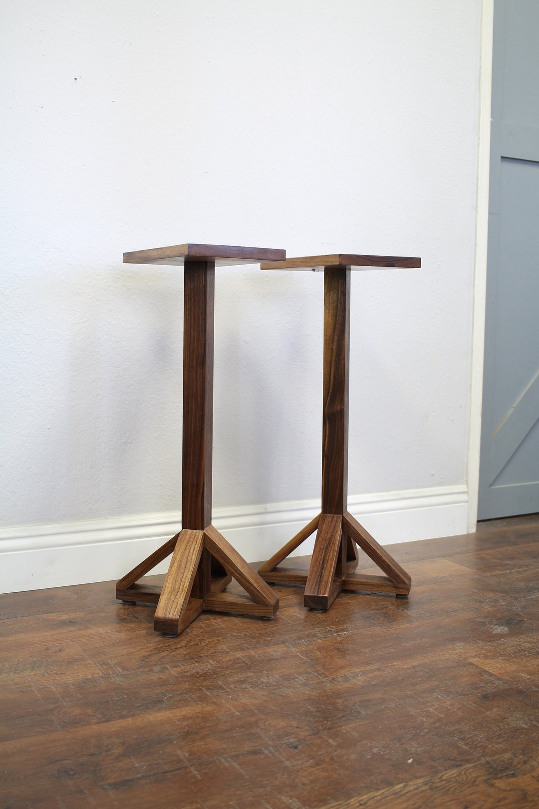 Modern Farmhouse Small Speaker Stands Solid Wood and Handmade in USA ...