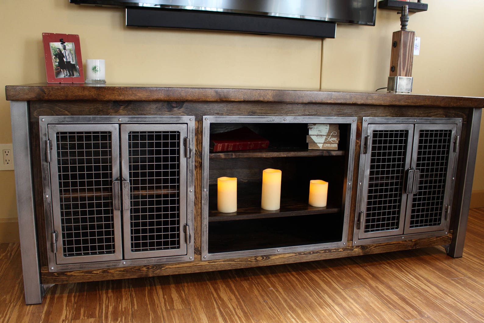 Console Credenza / Rustic Media Center / Urban Modern | Etsy