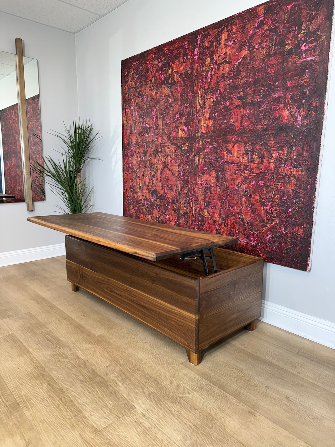 Lift Top Coffee Storage Table, Pop up Table, Convertible Living Room ...