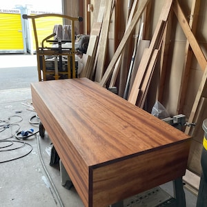 Modern Waterfall Floating Bathroom Vanity for Alcove & Notch for Vessel ...