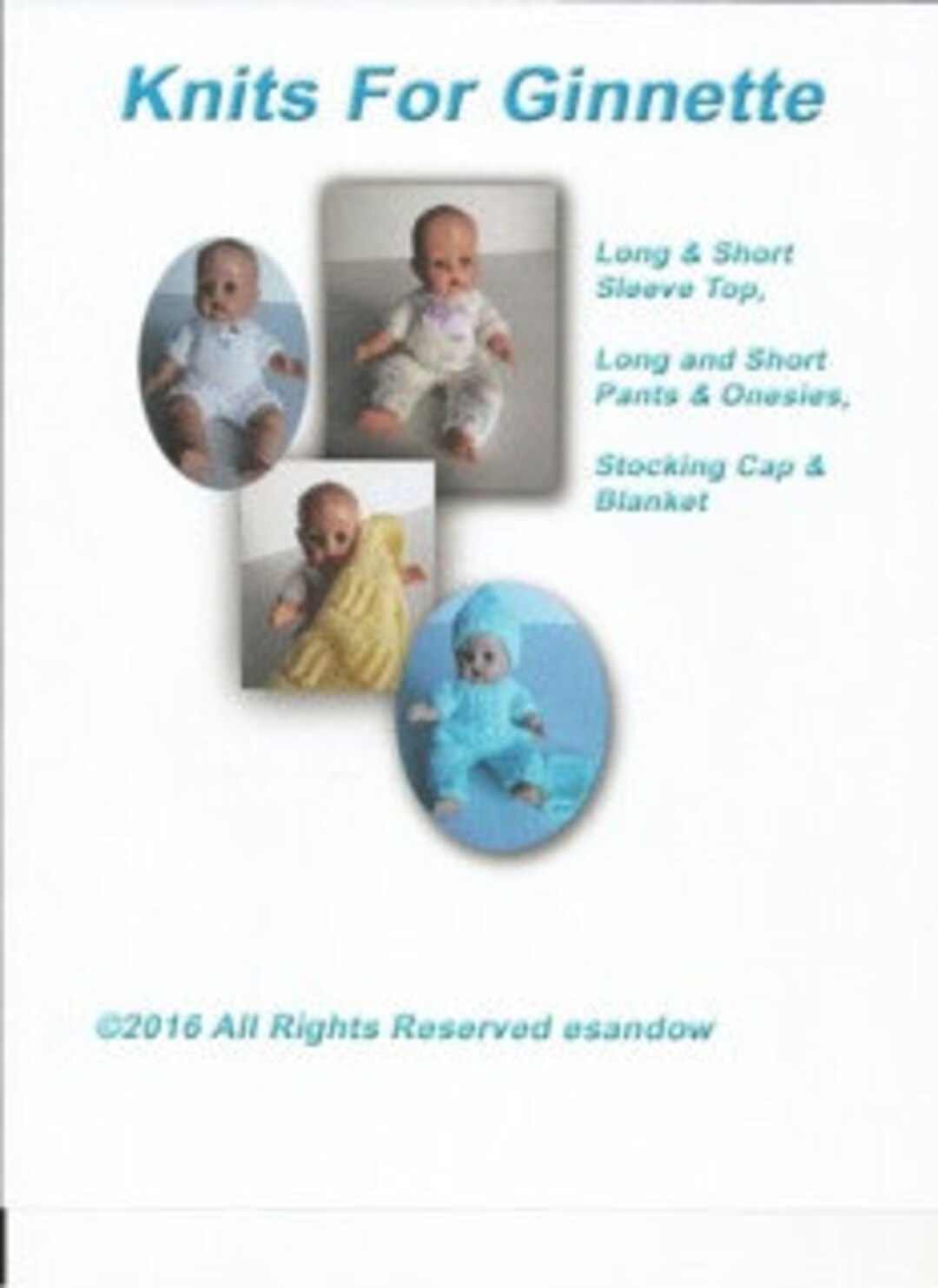 Knit Patterns for Vintage Ginnette Doll (vogue) -- the Only Ones You ...