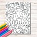 Thanksgiving Coloring Pages Fall Coloring Printable Coloring - Etsy