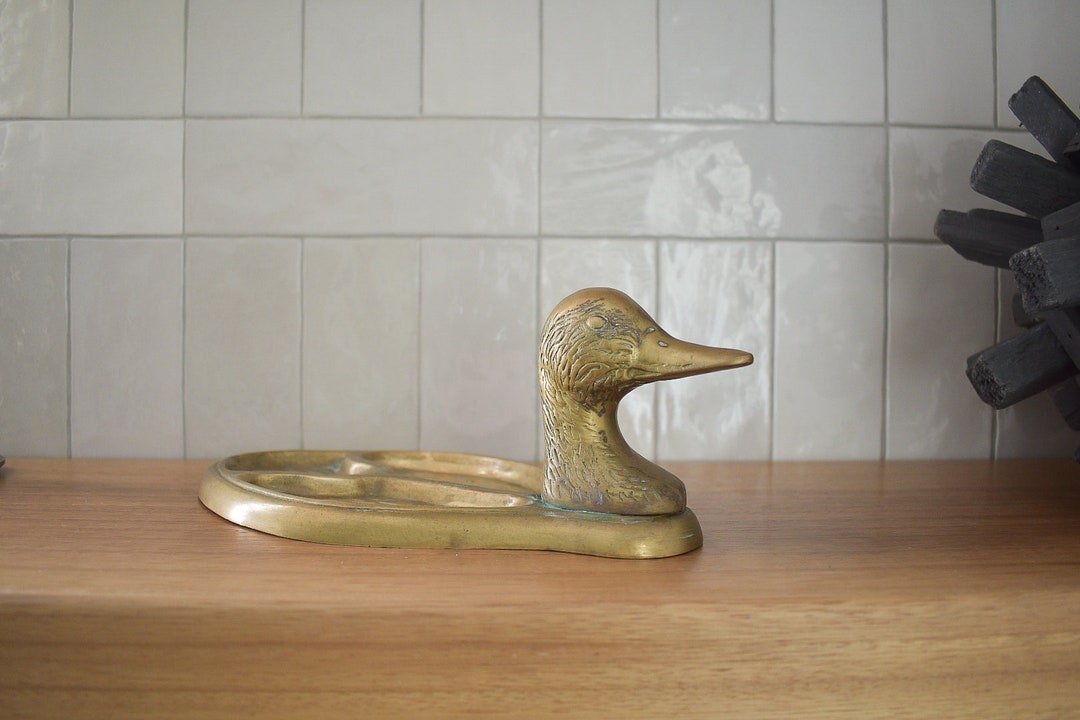 Vintage Brass Duck Men's Accessory Tray | Vintage Brass Duck | Large ...