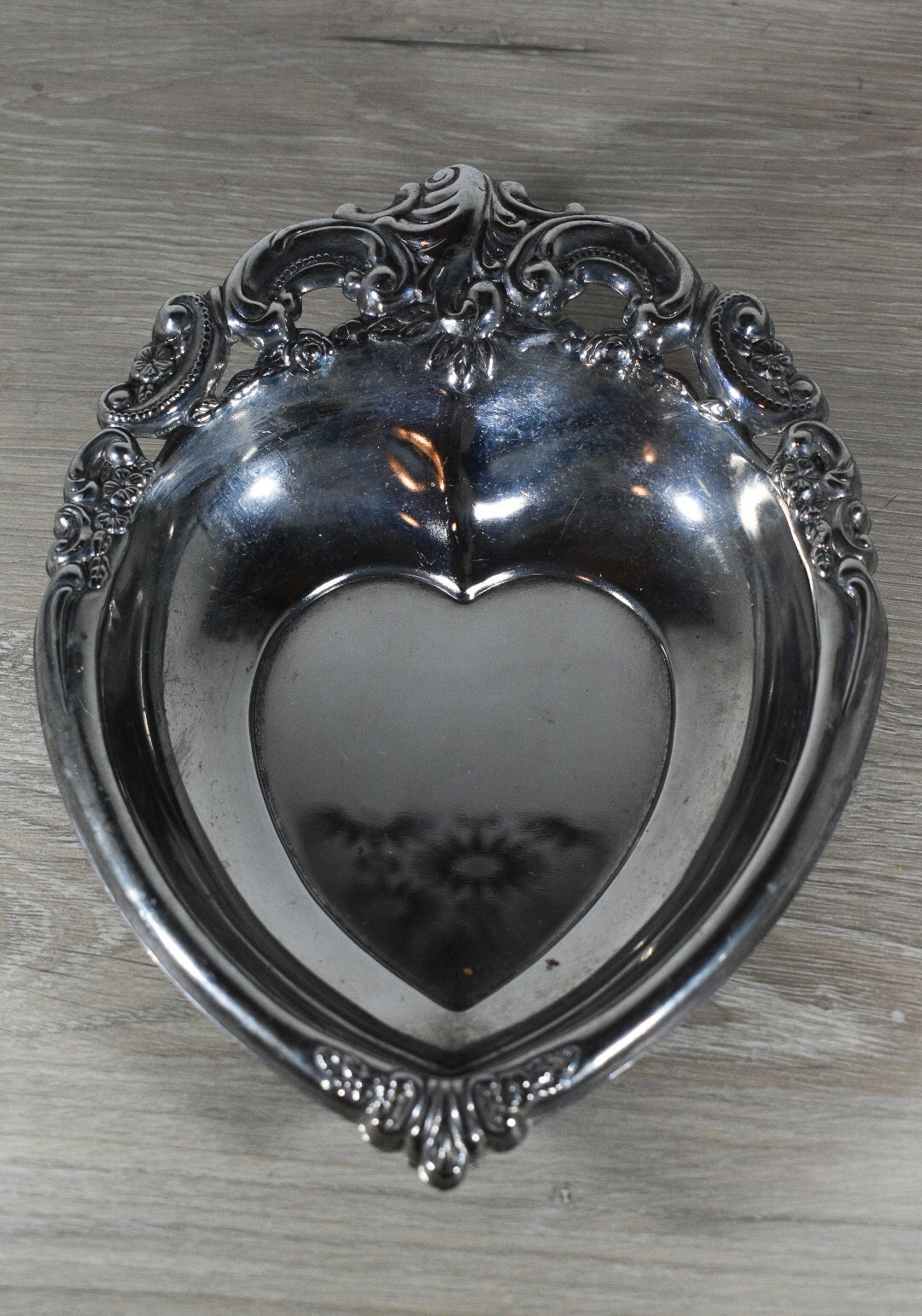Vintage Heart Shaped Silver Plated Godinger Bowl|heart Jewelry Dish - Etsy