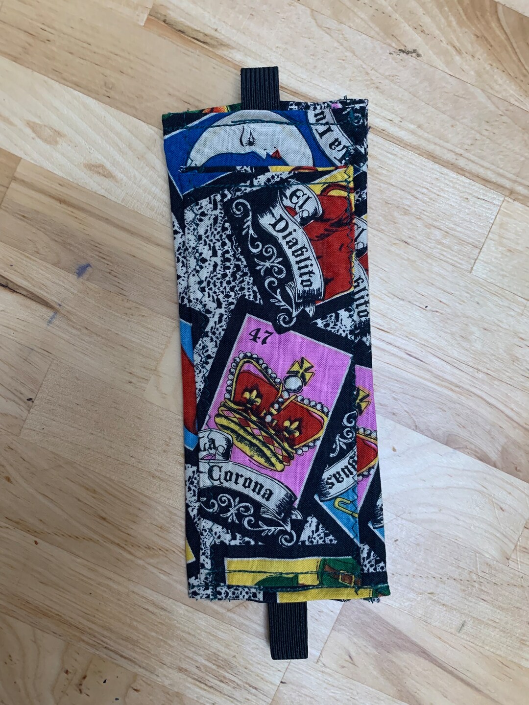 Handmade Fabric Bookmark With Elastic Pen/pencil Holder - Etsy