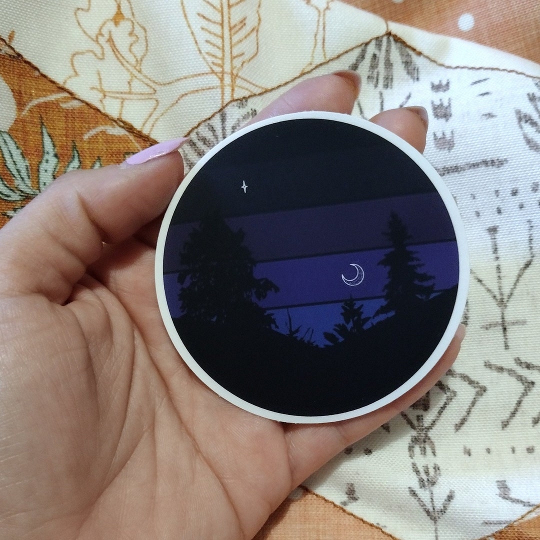 Night Time Moon and Star Sticker - A Bus Named Lulu Sticker Set 2, 2023 ...