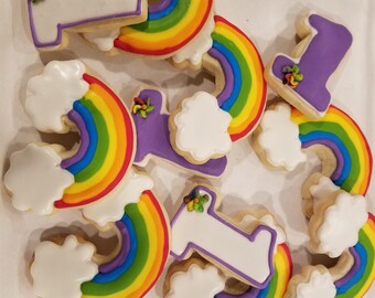 Rainbow cookie | Etsy
