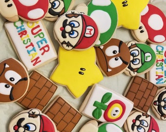 Mario cookies | Etsy