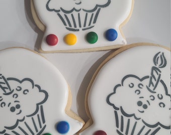 Set of 10 PYO Doll Cookies, 10 Paint Your Own Cookies, PYO Doll Cookies ...