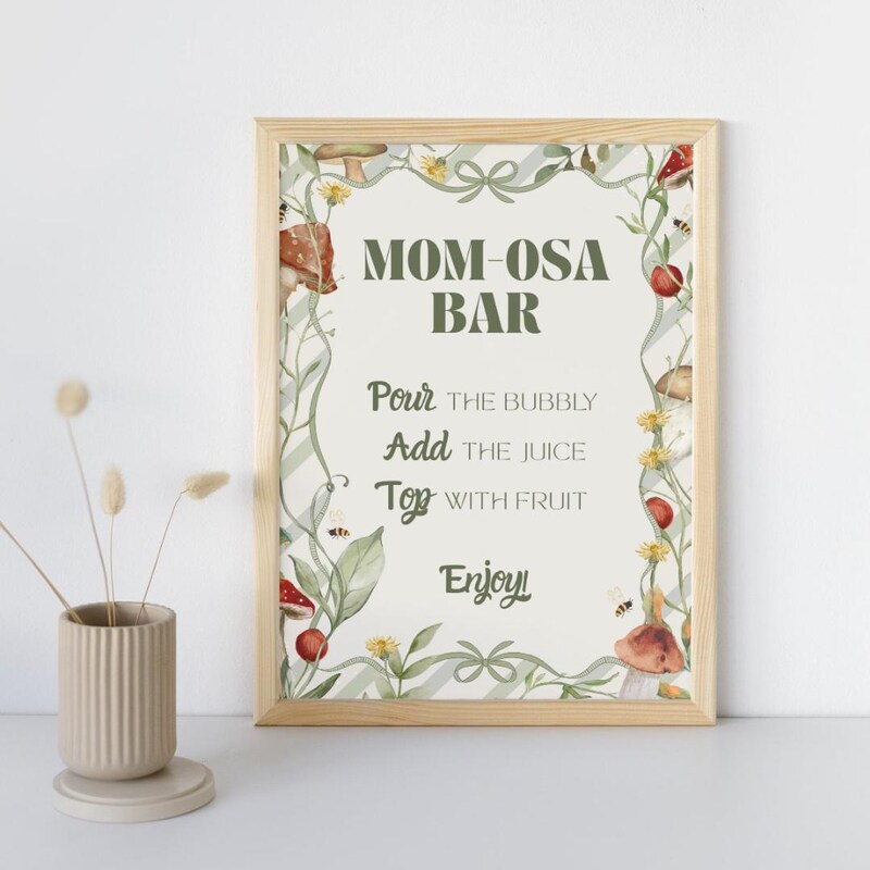 Mom Mosa Bar Sign - Etsy