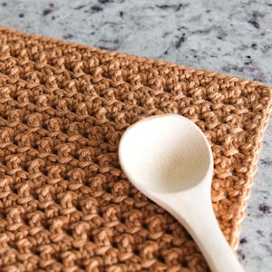 CROCHET PATTERN // Crochet Cloth, Kitchen Dishcloth, Yarn Towelette ...