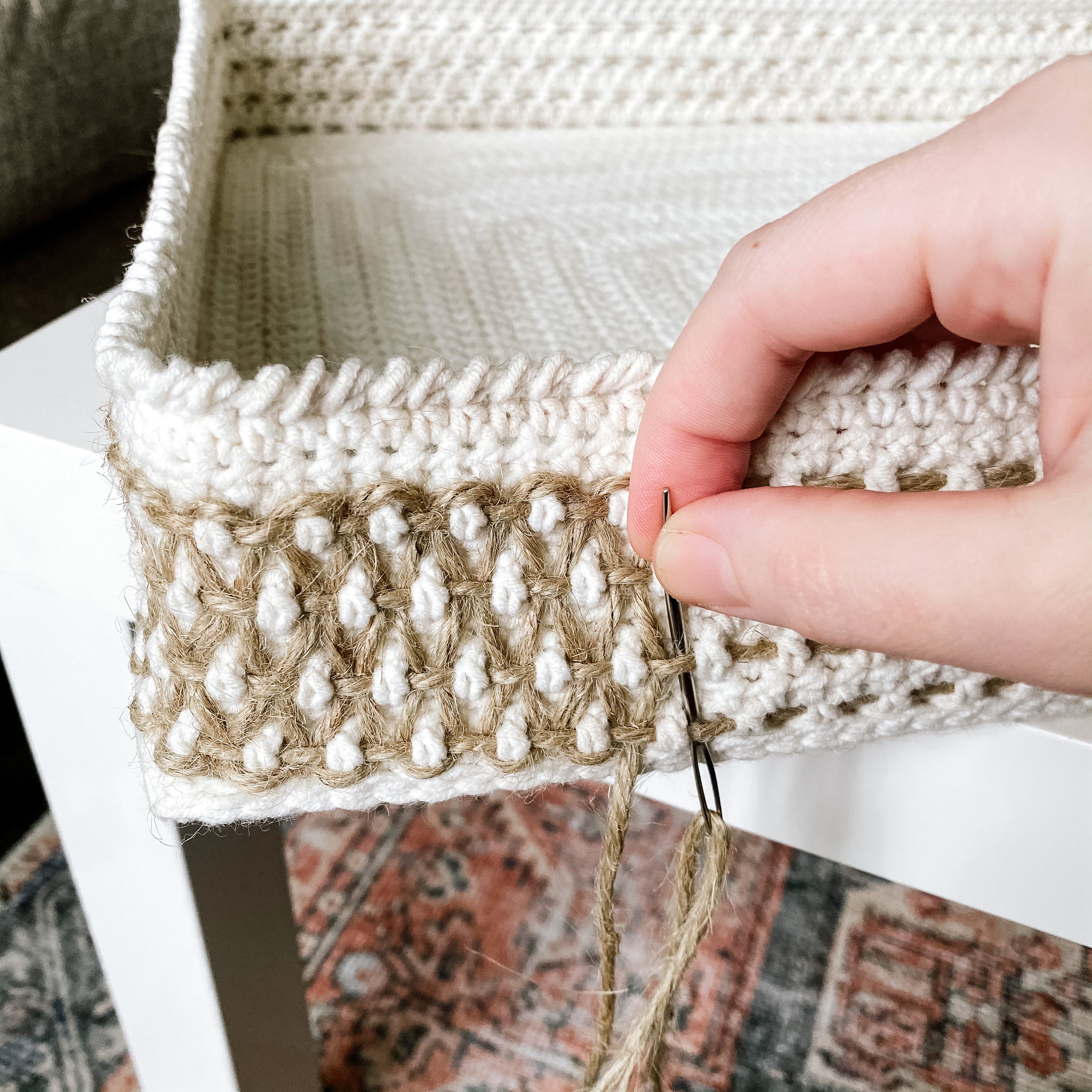 CROCHET PATTERN // Crochet Tray Basket Vase Cozy Home - Etsy