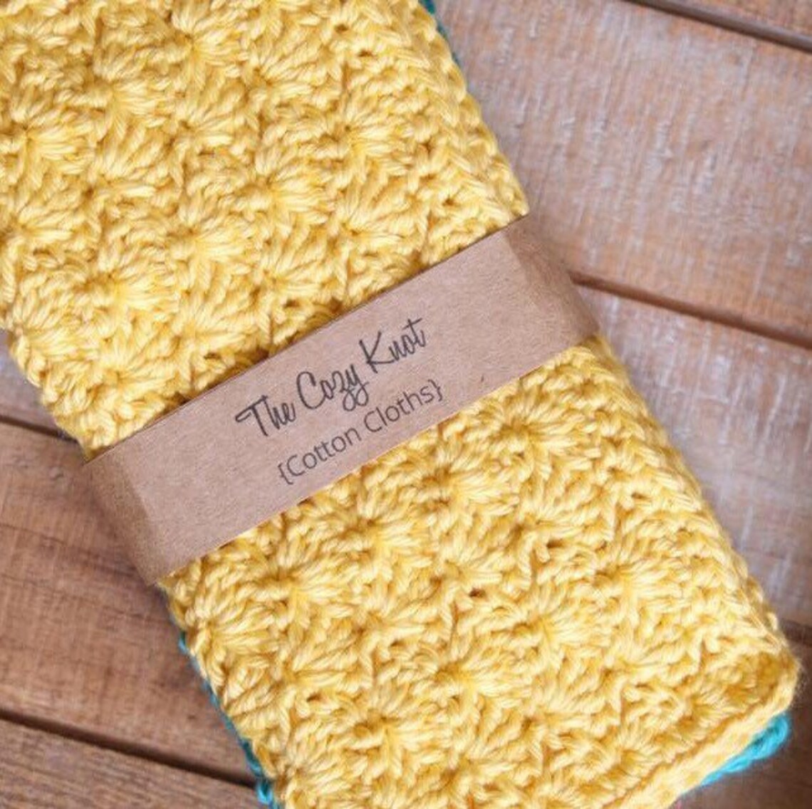 CROCHET PATTERN // Shell Cotton Crochet Dishcloth Washcloth Tea Towel ...