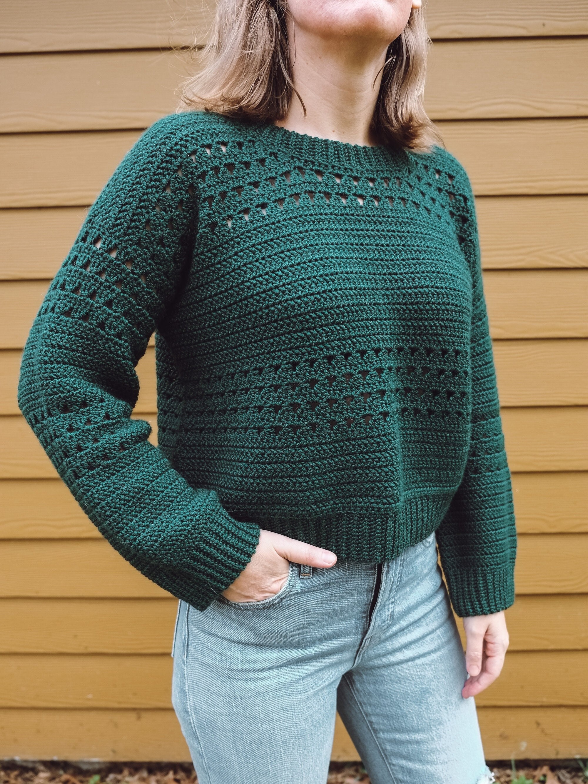 CROCHET PATTERN // Crochet Sweater, Modern Crochet Pullover, Jumper ...