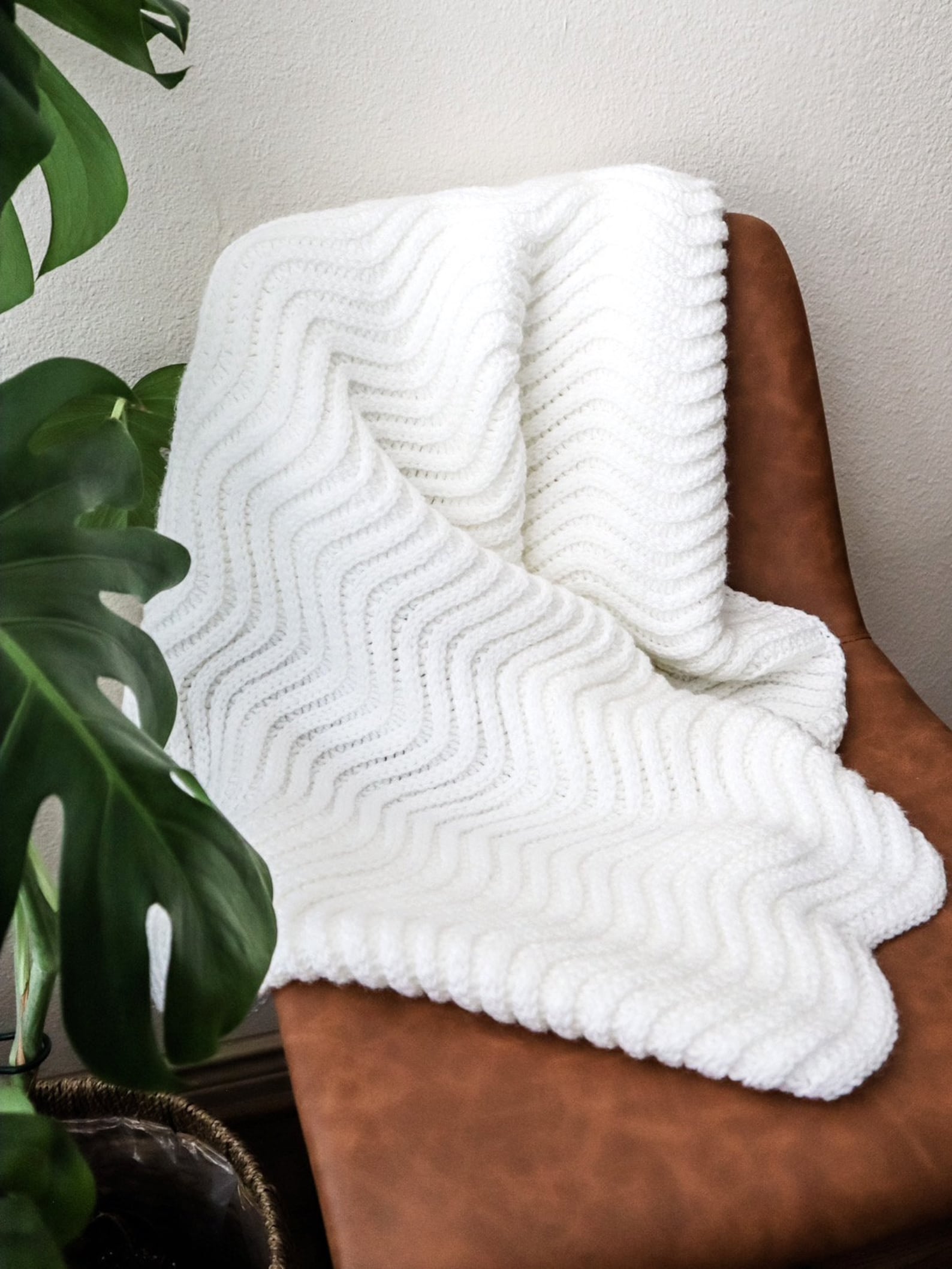 CROCHET PATTERN // Crochet Throw, Wavy Ripple Blanket, Chevron Blanket ...
