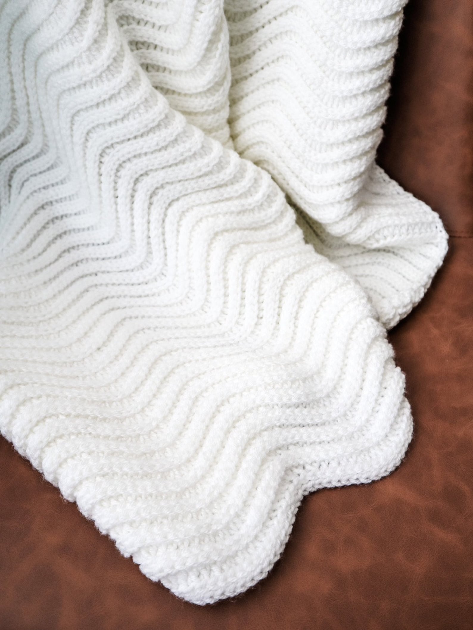 CROCHET PATTERN // Crochet Throw, Wavy Ripple Blanket, Chevron Blanket ...