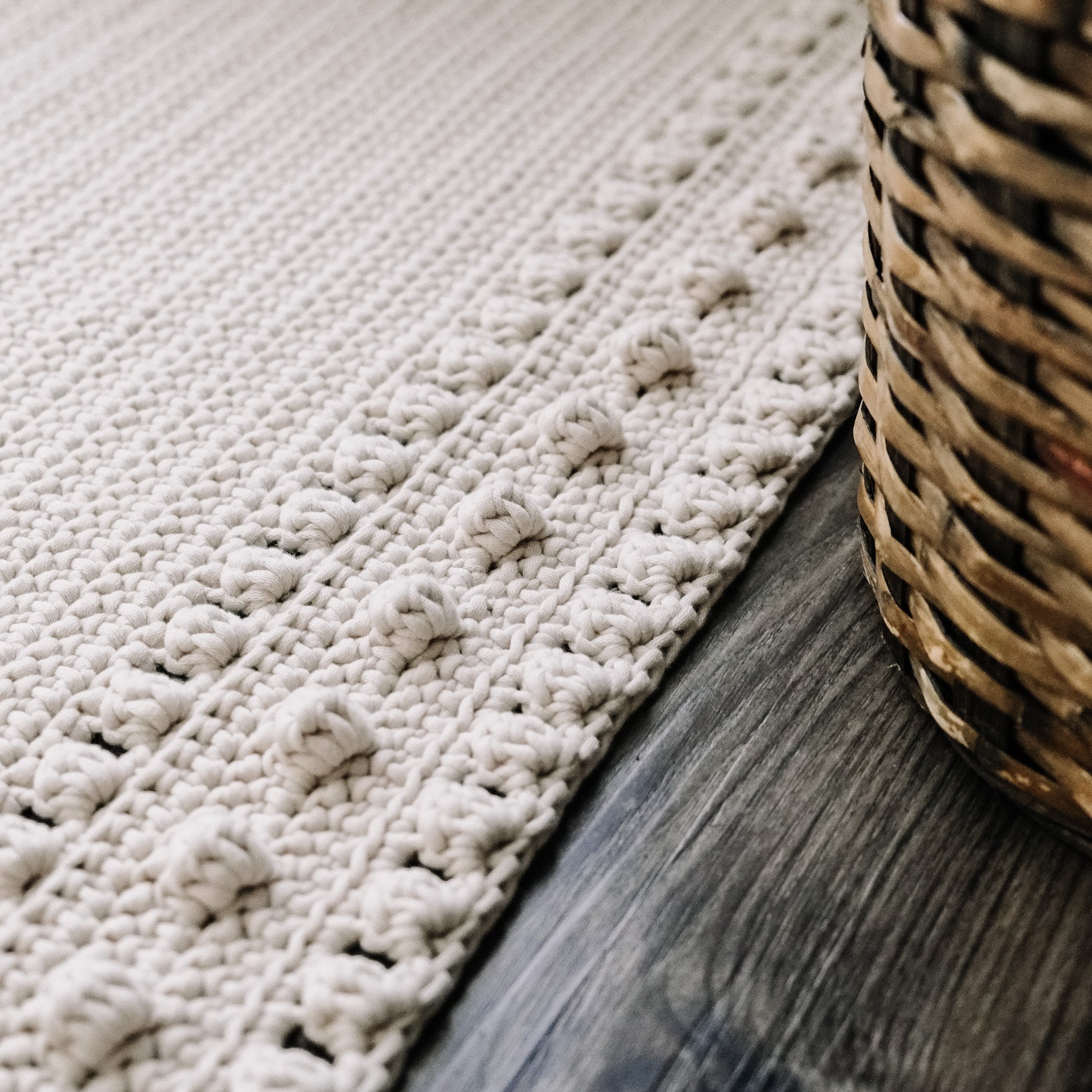 CROCHET PATTERN // Modern Rug, Bobble Stitch Rug, Floor Mat, Kitchen ...