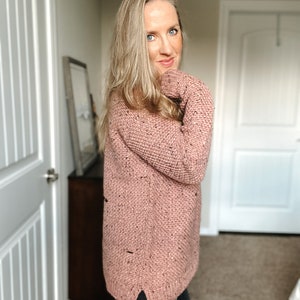 CROCHET PATTERN // Crochet Distressed Sweater Modern Fall - Etsy