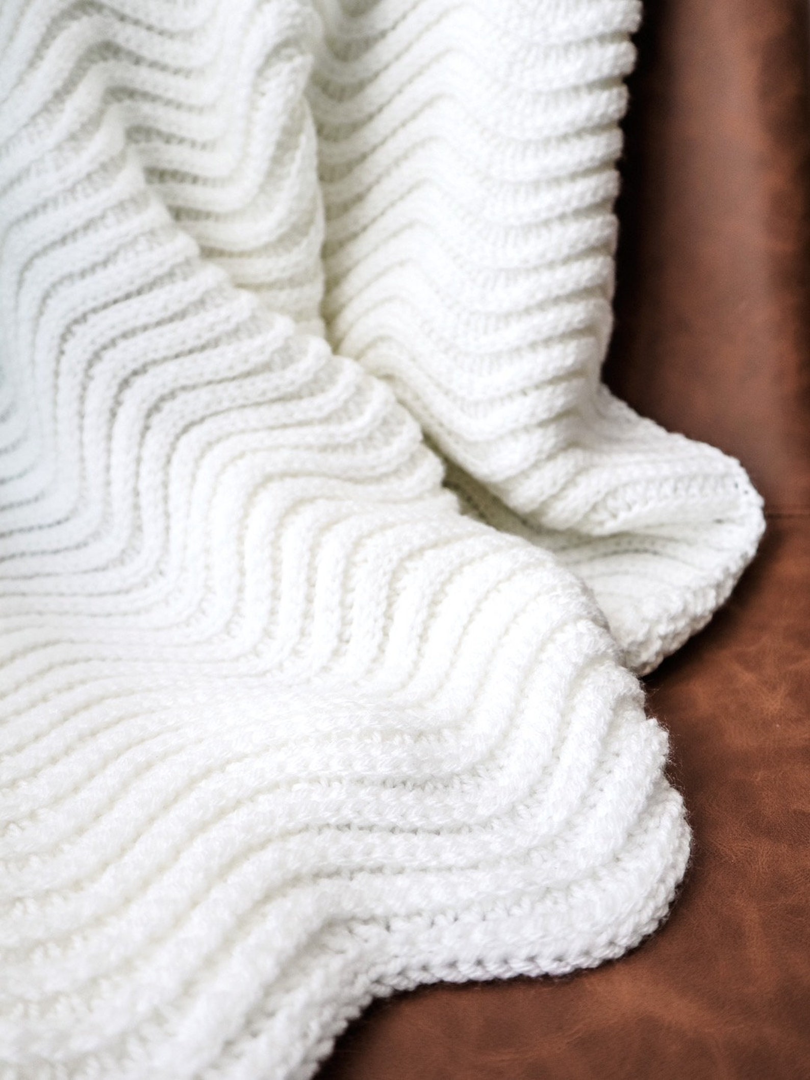 CROCHET PATTERN // Crochet Throw, Wavy Ripple Blanket, Chevron Blanket ...