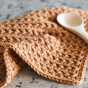 CROCHET PATTERN // Crochet Cloth, Kitchen Dishcloth, Yarn Towelette ...