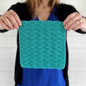 CROCHET PATTERN // Shell Cotton Crochet Dishcloth Washcloth Tea Towel ...