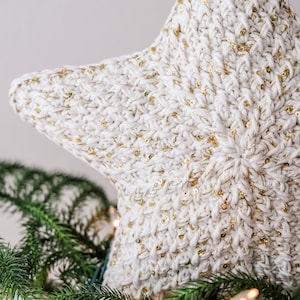 CROCHET PATTERN // Christmas Tree Topper, Crochet Star, Holiday Crochet ...