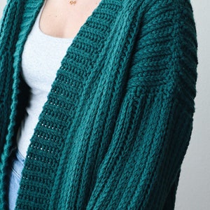 CROCHET PATTERN // Crochet Cardigan, Ribbed Cardigan, Pullover, Jumper ...
