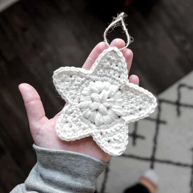 CROCHET PATTERN // Christmas Tree Topper Crochet Star - Etsy