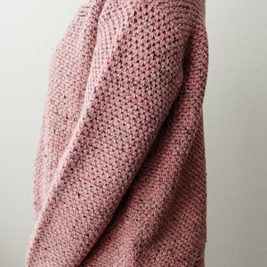 CROCHET PATTERN // Crochet Distressed Sweater, Modern Crochet Sweater ...