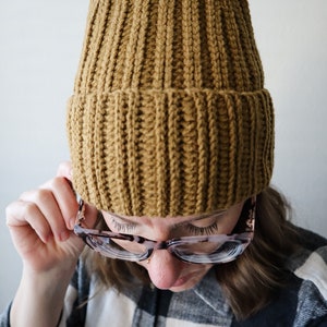 CROCHET PATTERN // Crochet Beanie, Crochet Hat, Crochet Toque, Ribbed ...