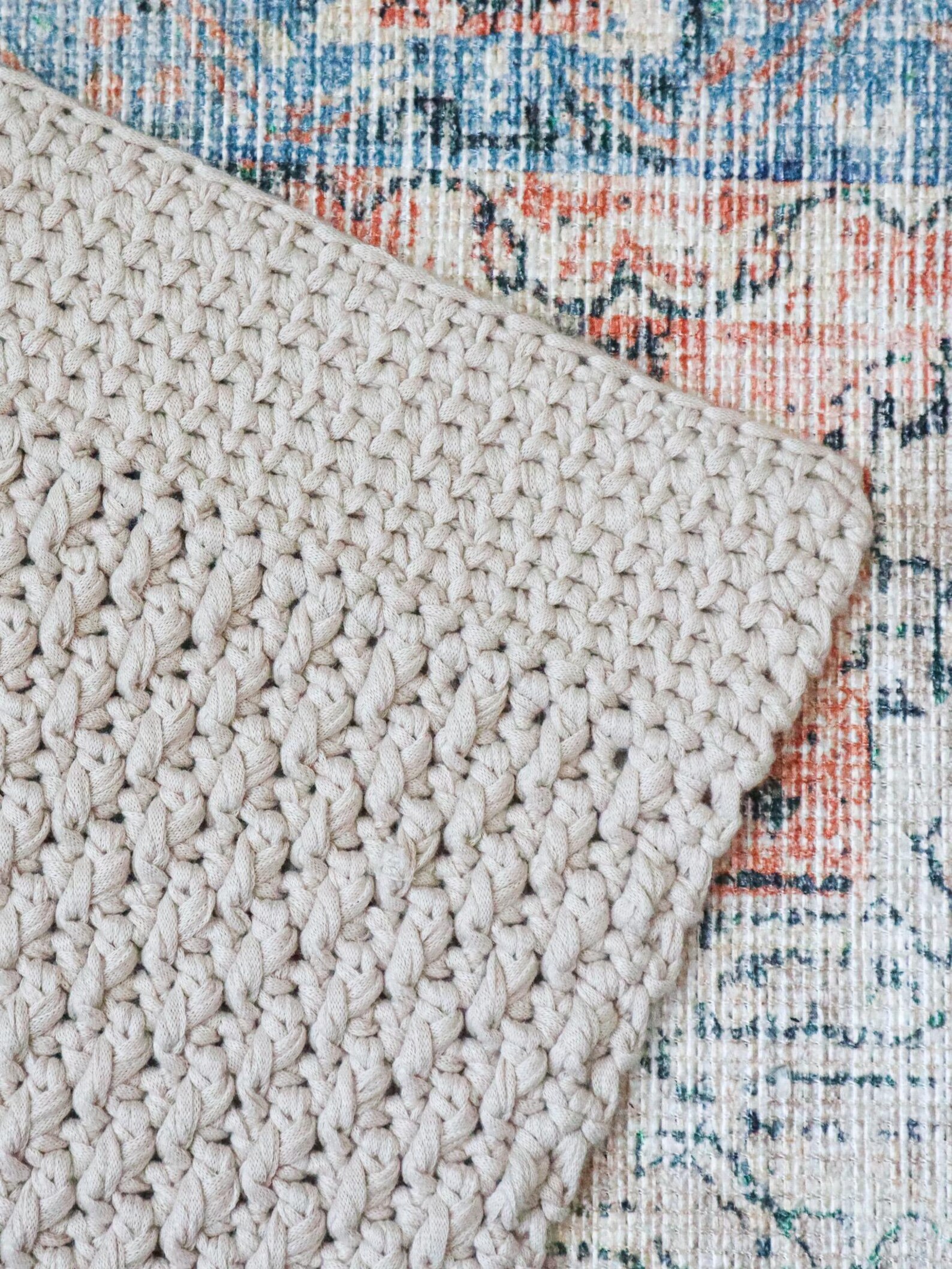 CROCHET PATTERN // Modern Farmhouse Rug, Floor Mat, Kitchen Rug ...