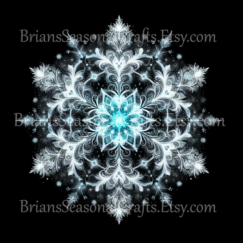 22 Snowflakes - PNG - Etsy