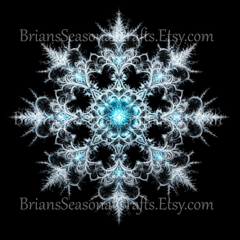 22 Snowflakes - PNG - Etsy