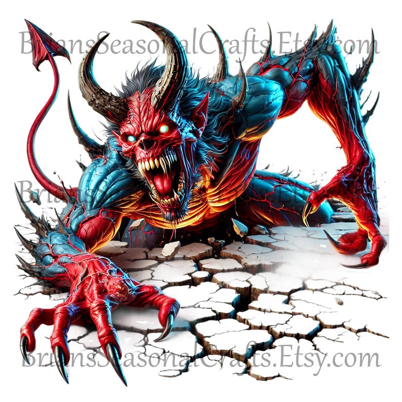 15 Demon Images - PNG - Etsy