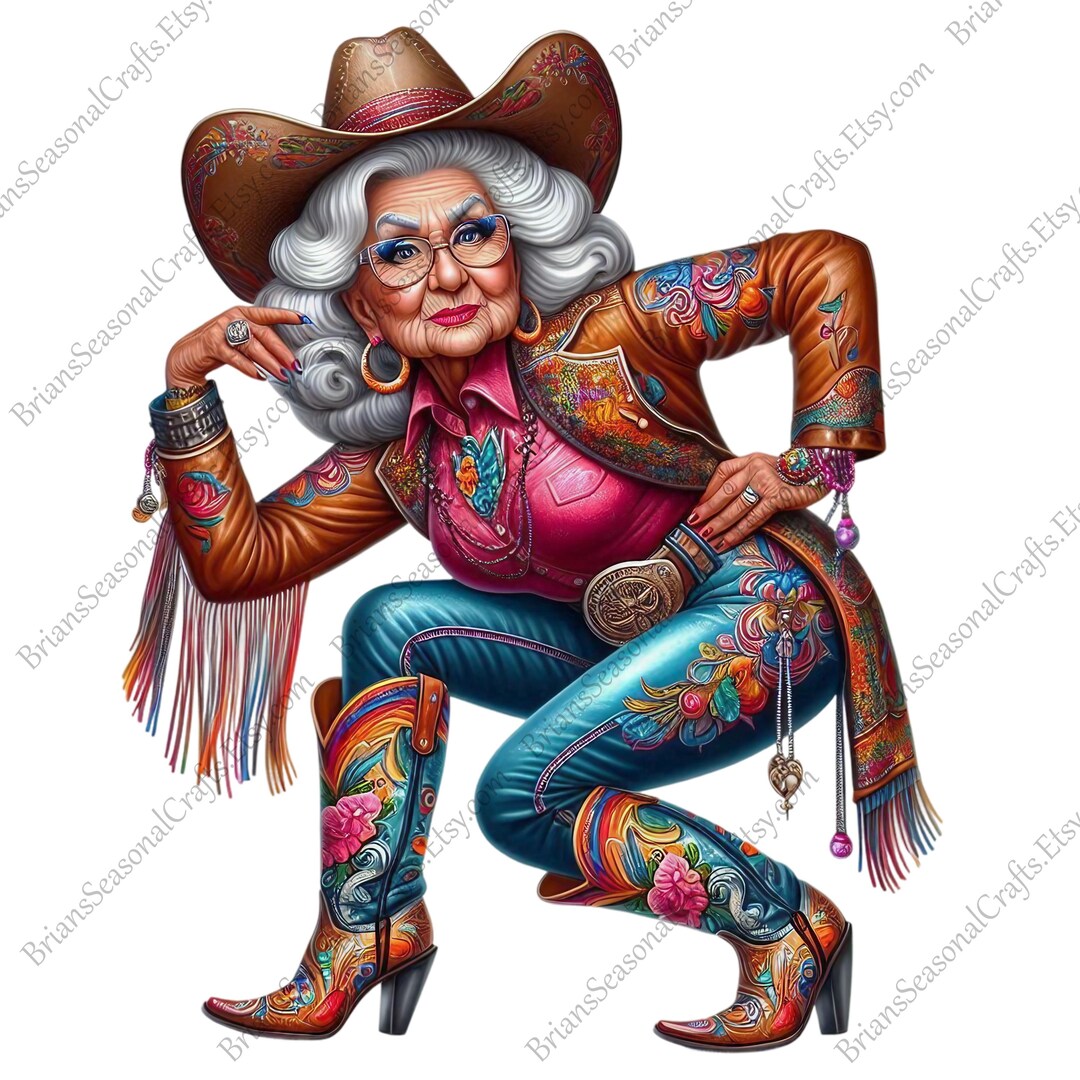 15 Elderly Country Western People Clipart - Etsy
