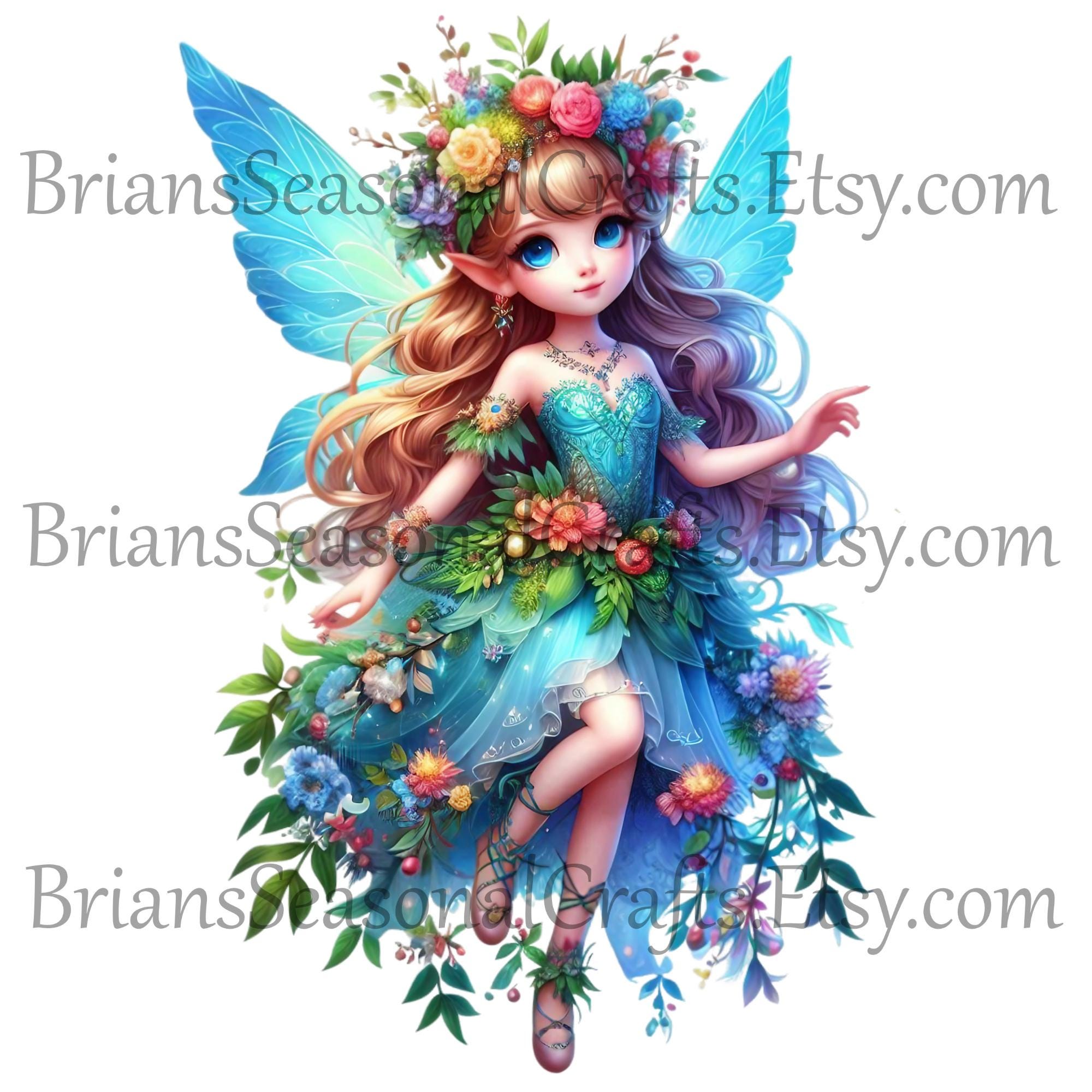 9 Fairies - PNG - Etsy