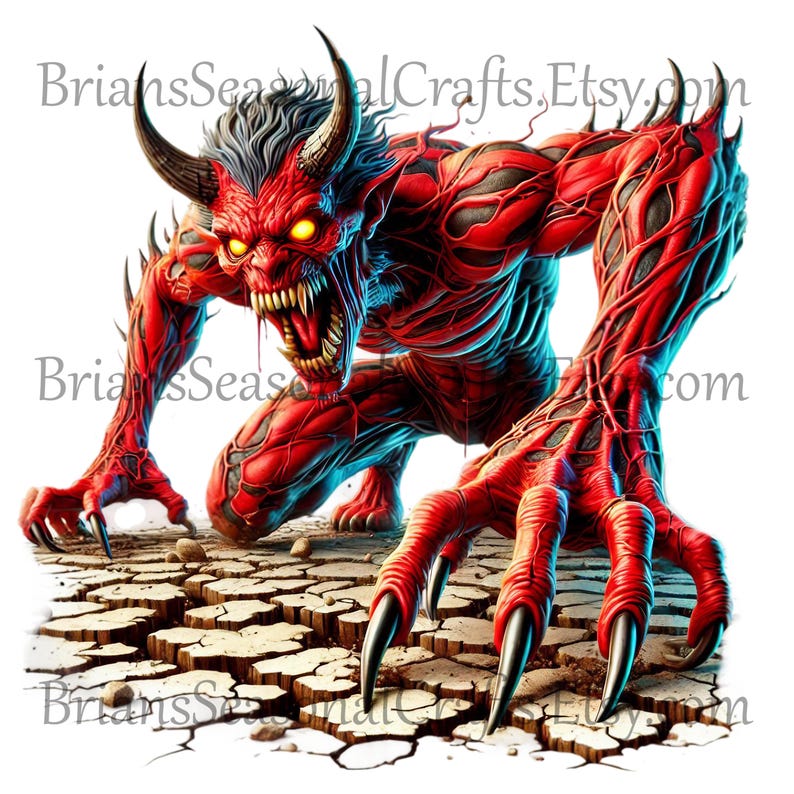 15 Demon Images - PNG - Etsy