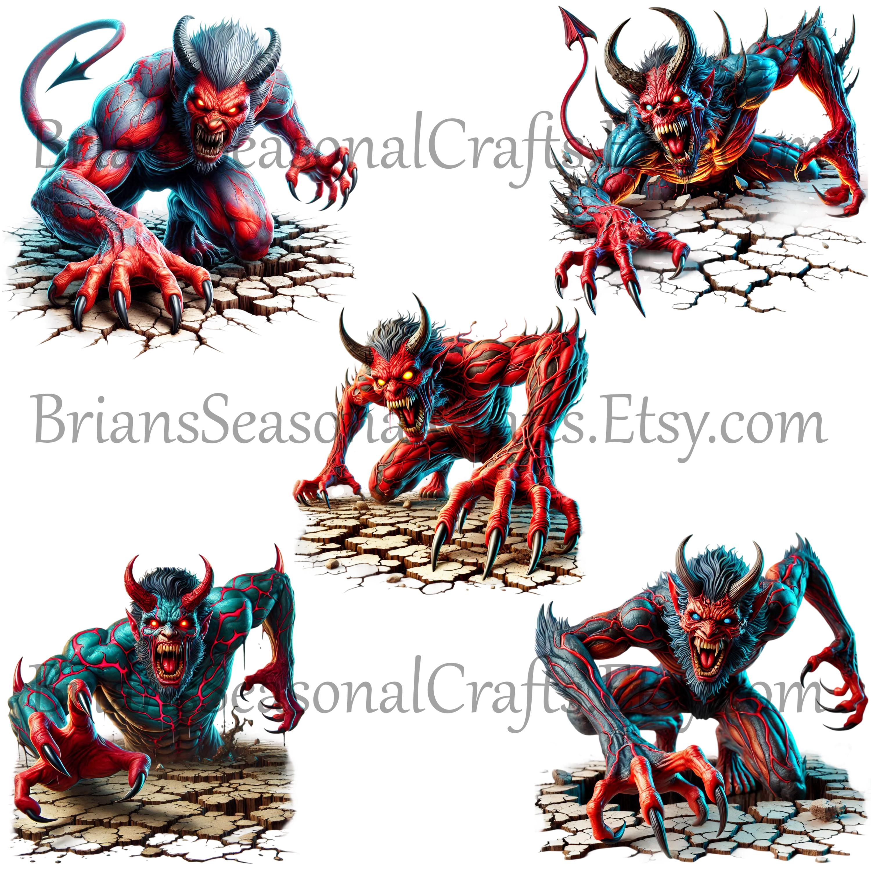 15 Demon Images - PNG - Etsy