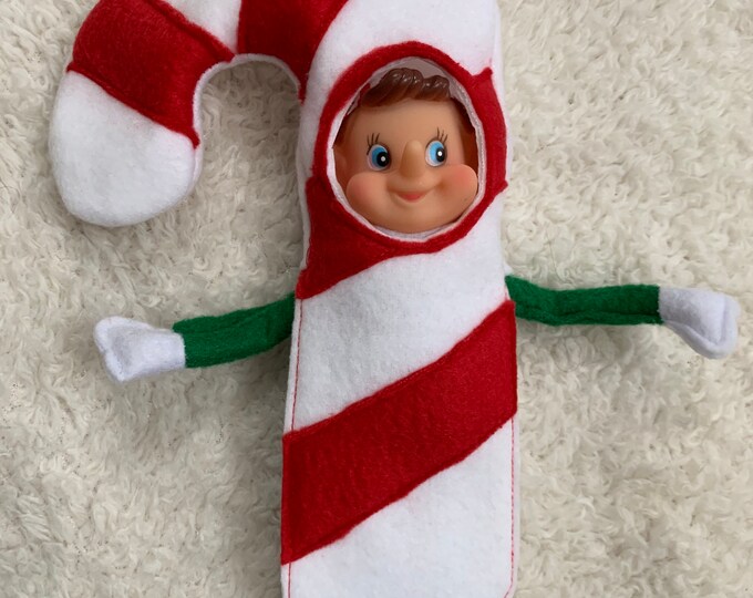 Candy Cane Elf Costume Christmas Shelf Holiday Elf Movie - Etsy