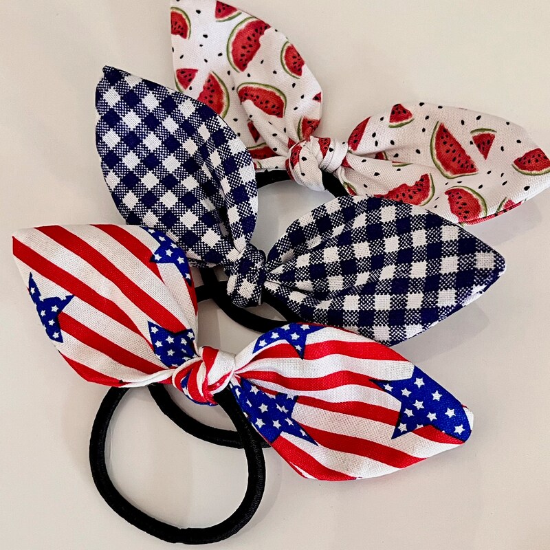 Rabbit Ear Hair Ties - Etsy