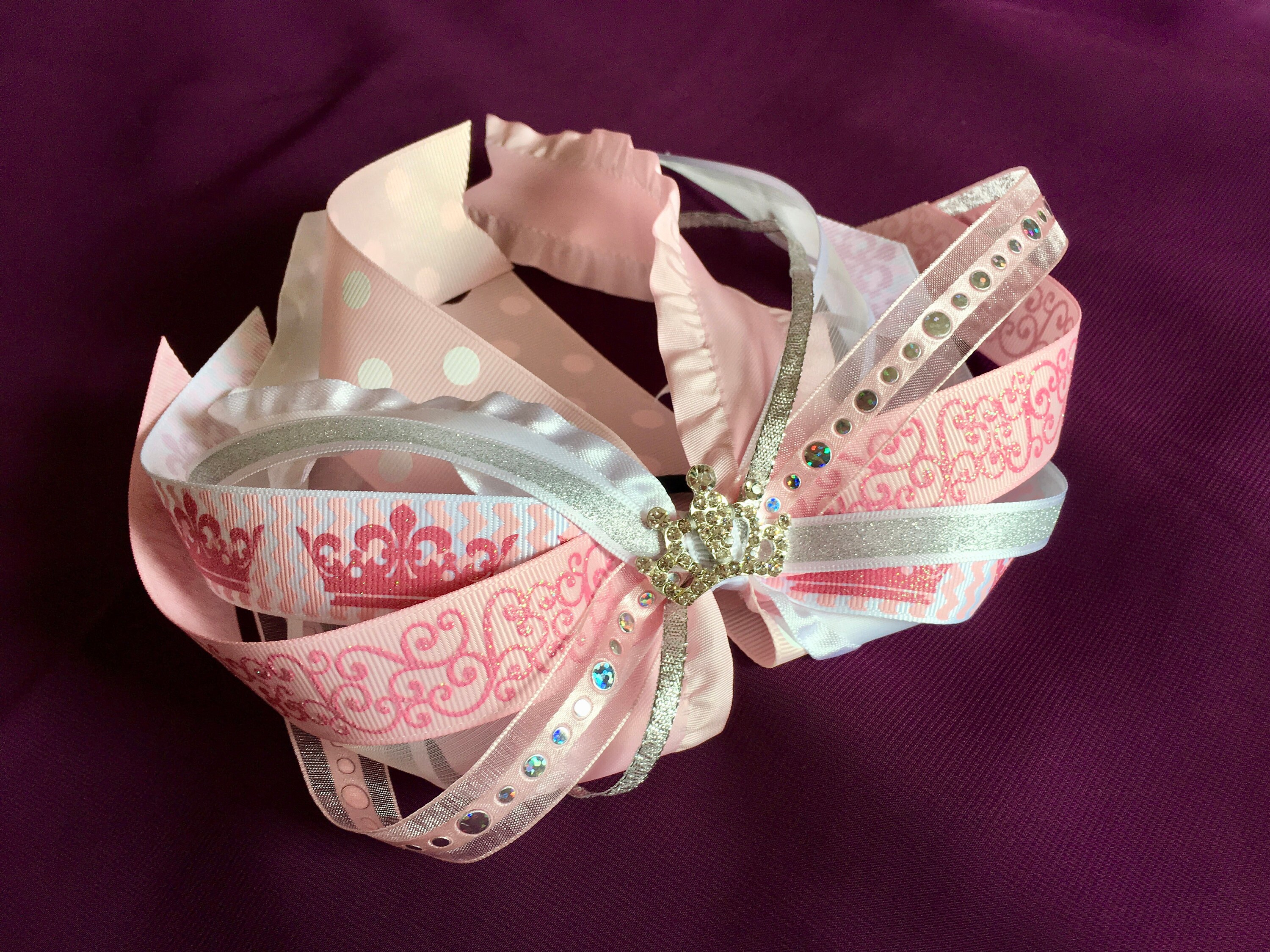 Pink Princess Ponytail Streamer Ribbon Hair Tie Girl's - Etsy