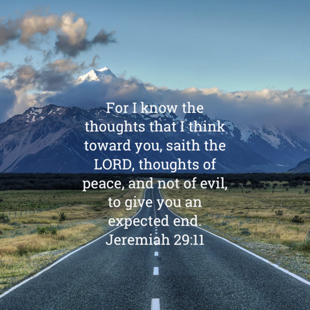 For I Know the Thoughts That I Think Toward You Art Print Jeremiah 29: ...